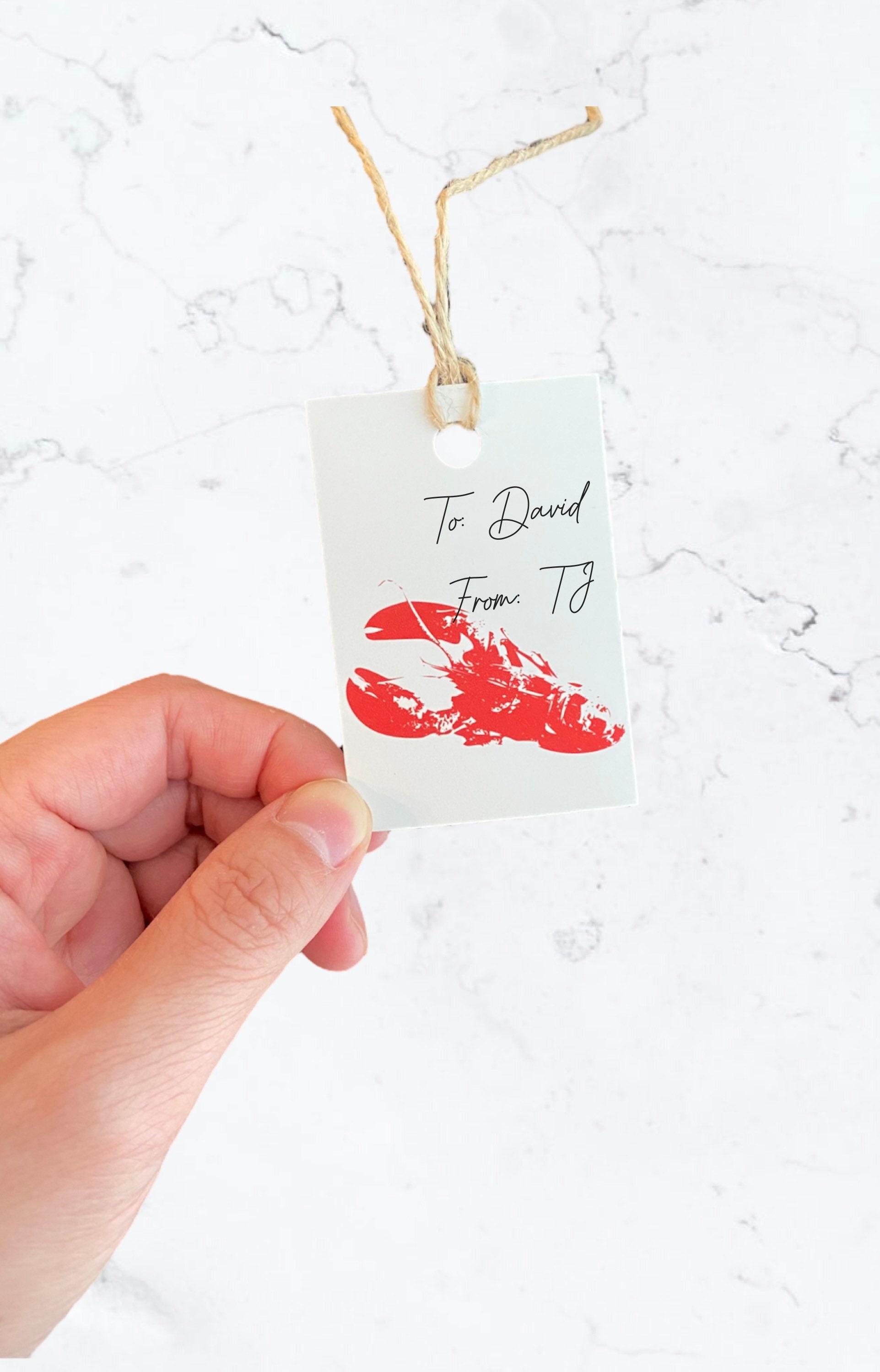 Printable Lobster Gift Tags 2x3 Birthday Anniversary - Etsy