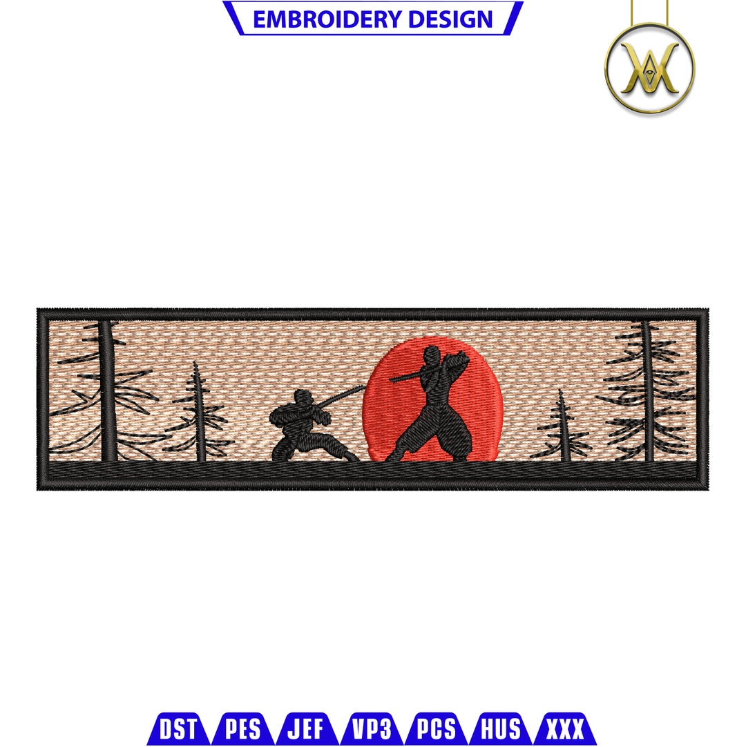 Samurai Embroidery Design: Crow and Skull (digital Download) - Etsy