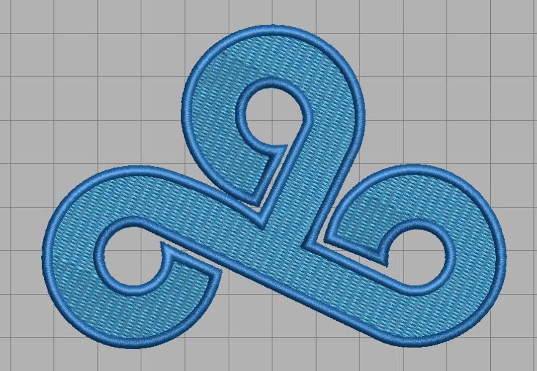 C9 Cloud 9 Logo .svg .EMB .JEF .PES for Embroidery Instant Download ...