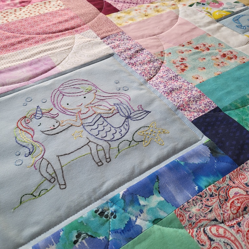 Mermaid Quilt - Etsy
