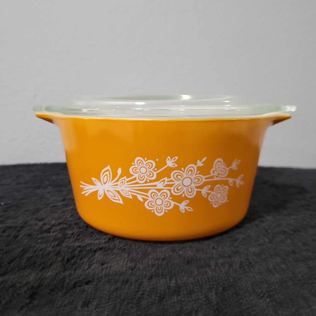 Pyrex Butterfly Gold Redesign 473 Round Casserole Dish - Etsy