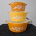 Pyrex Butterfly Gold Redesign Round Casserole Set - Etsy