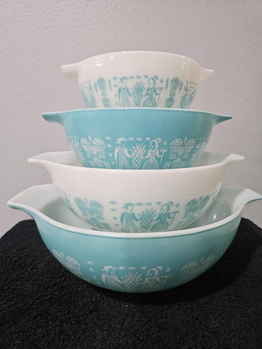 Pyrex Butterprint Cinderella Mixing Bowl Set - Etsy