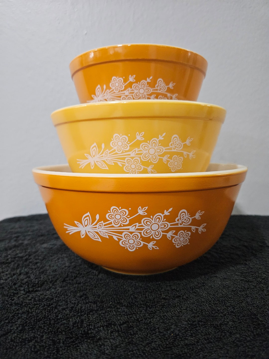 Pyrex Butterfly Gold 2 Redesign Mixing Bowl Set - Etsy