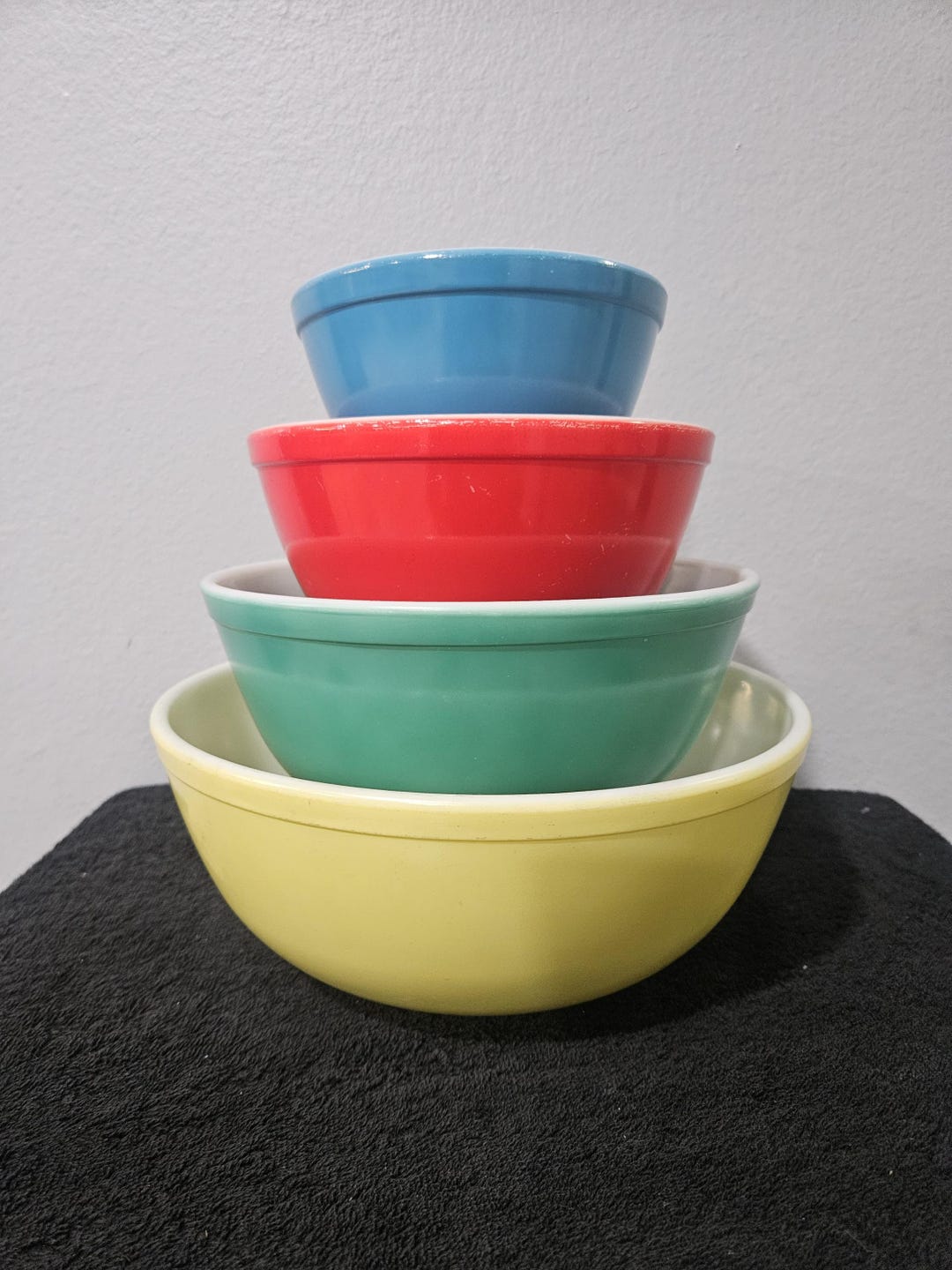 Pyrex Primary Mixing Bowl Set - Etsy