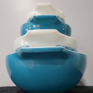 Pyrex Horizon Blue Cinderella Mixing Bowl Set - Etsy