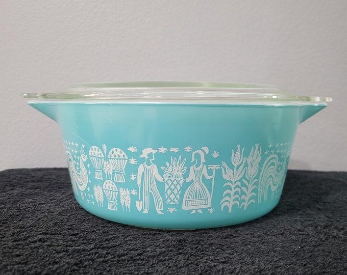 Pyrex Butterprint 475 Round Casserole Dish - Etsy