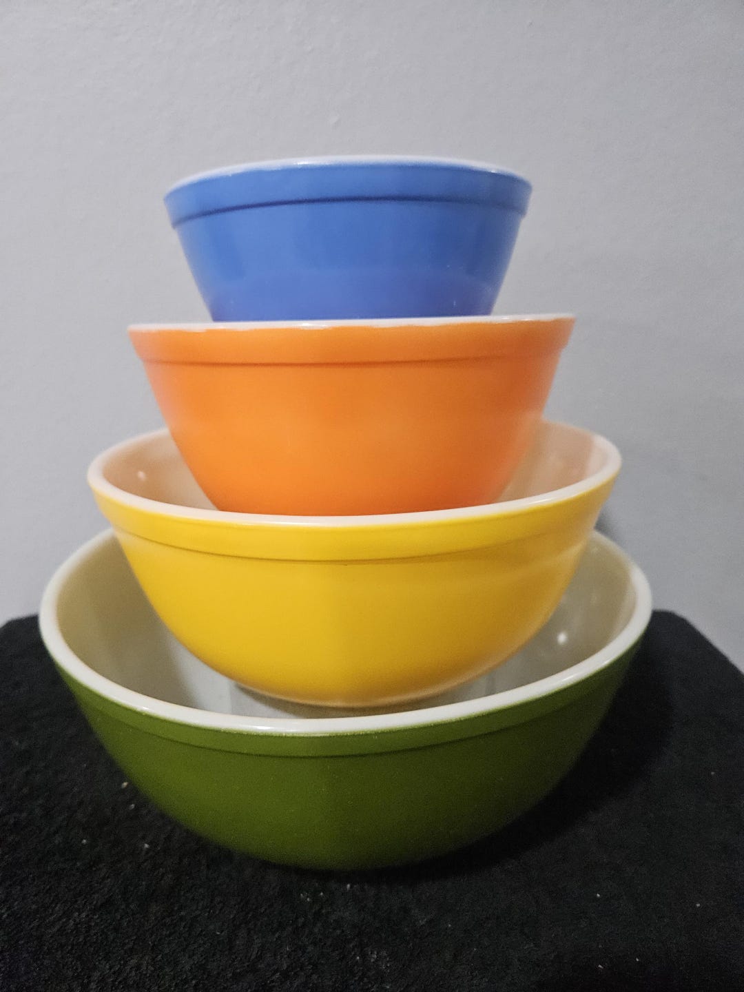 Pyrex Reverse Primary Mixing Bowl Set - Etsy