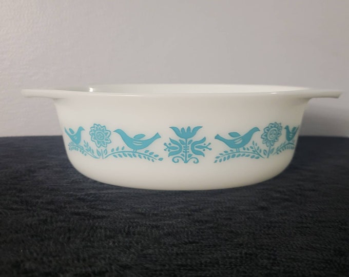 Pyrex Promo Bluebird 043 1.5 Quart Oval Casserole Dish - Etsy