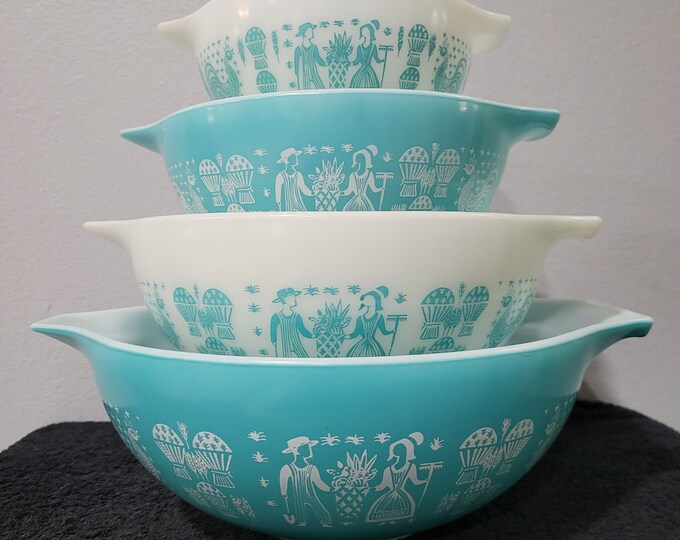 Pyrex Butterprint Cinderella Mixing Bowl Set - Etsy