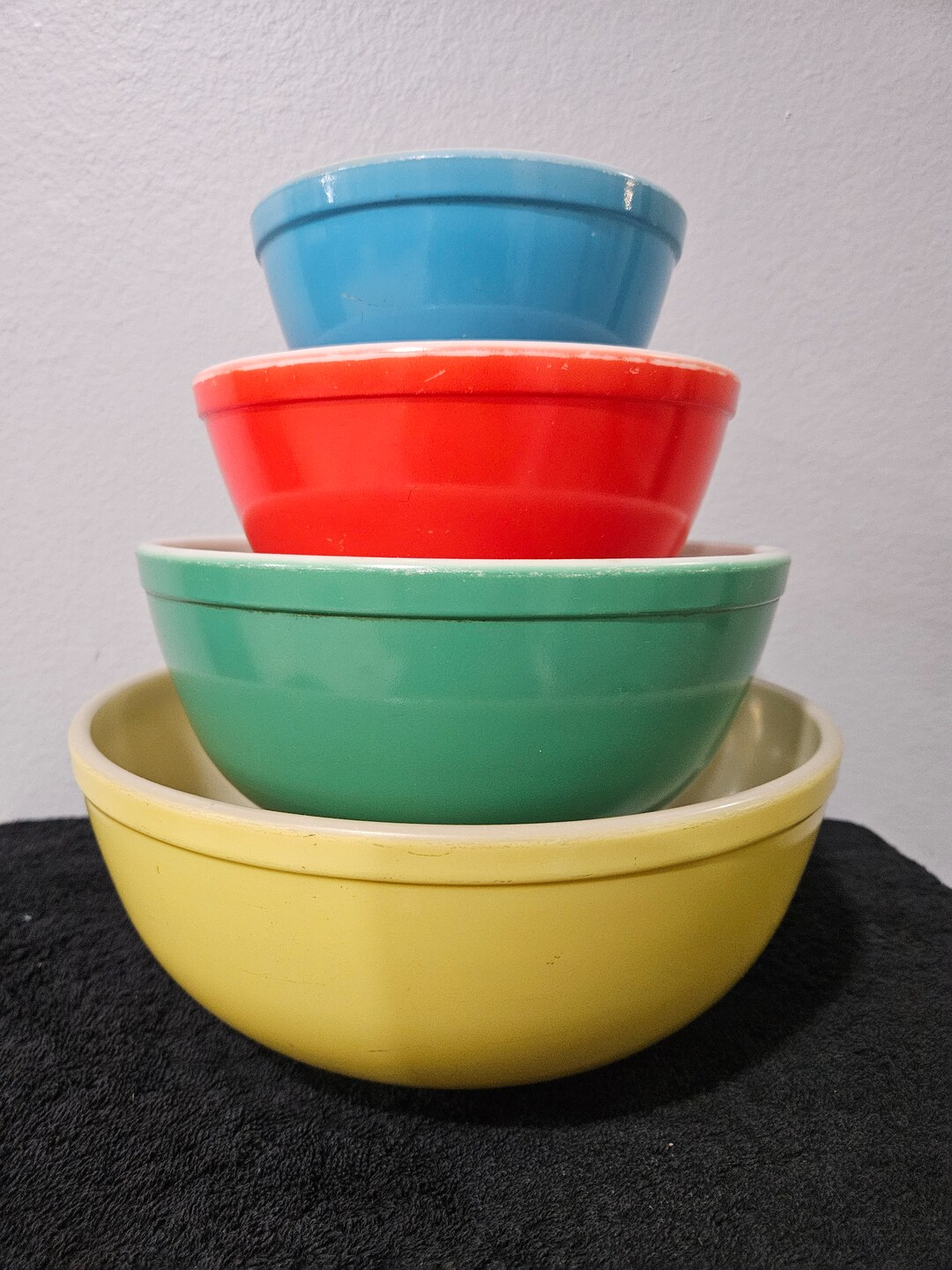 Pyrex Early Primary Mixing Bowl Set - Etsy