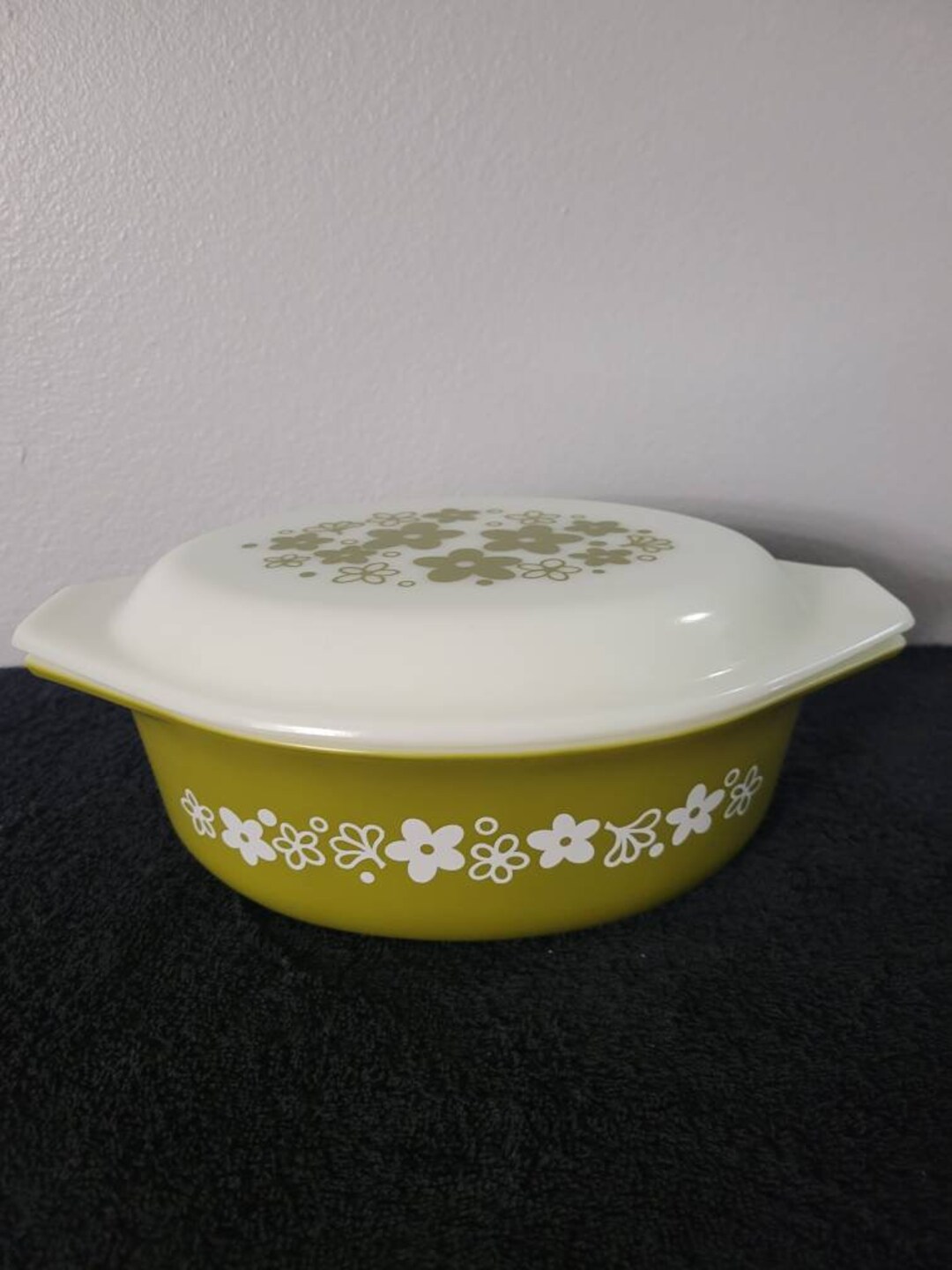 Pyrex Spring Blossom 043 Oval Casserole Dish W/ Opal Lid - Etsy