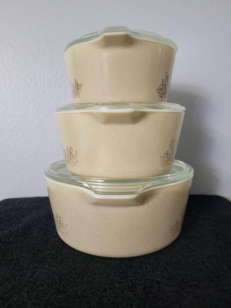 Pyrex Forest Fancies Round Casserole Dish Set - Etsy