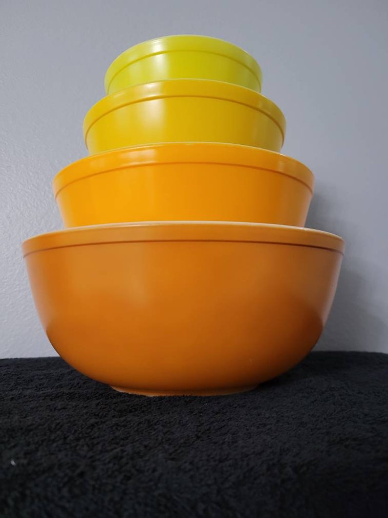 Pyrex Daisy Mixing Bowl Set - Etsy