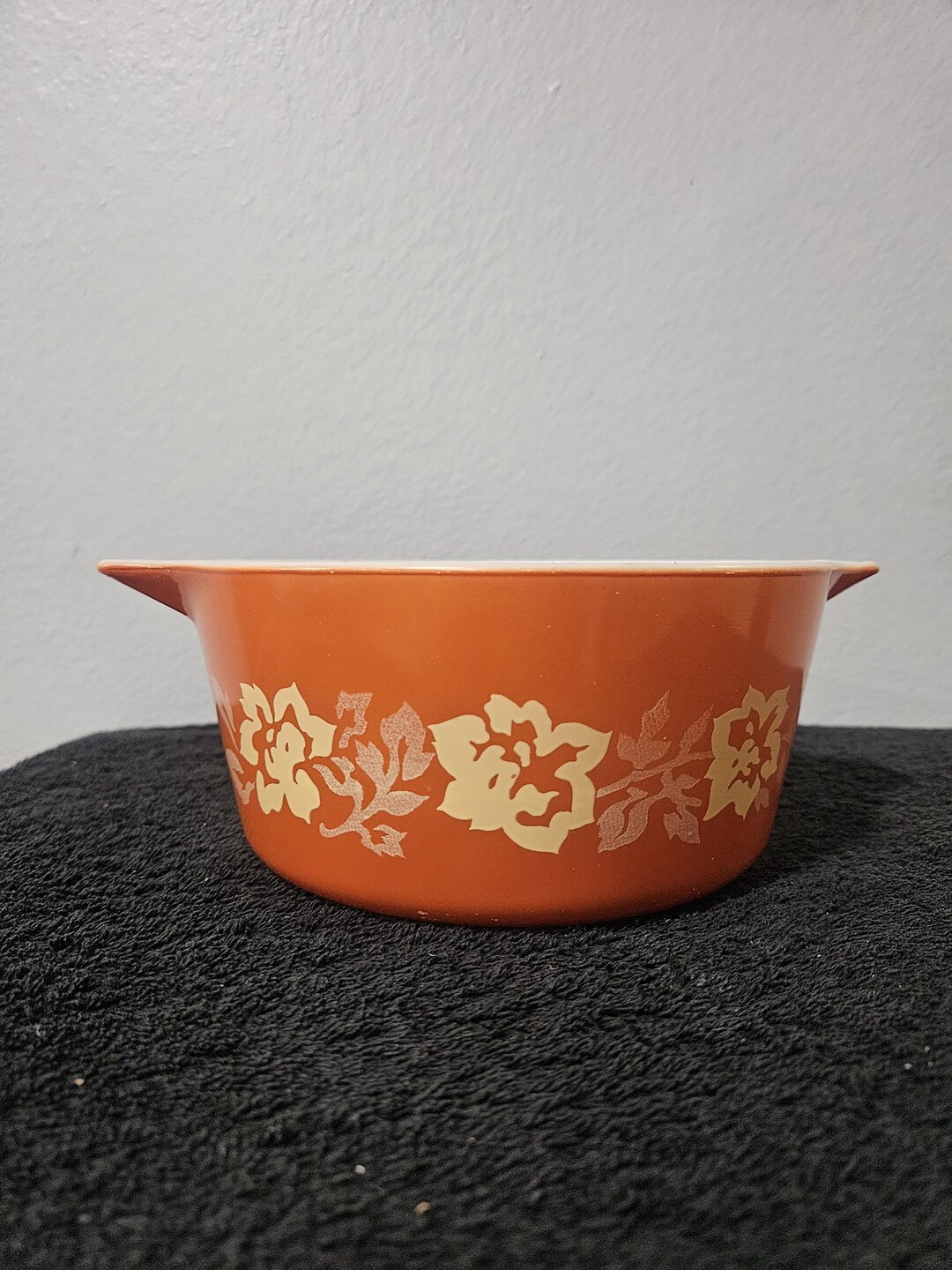 Pyrex Promo Terra Cotta Rose 474 Round Casserole Dish - Etsy