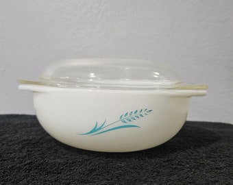 Pyrex Promo Blue Wheat Hostess Casserole - 023 - 1 1/2 Quart - Etsy