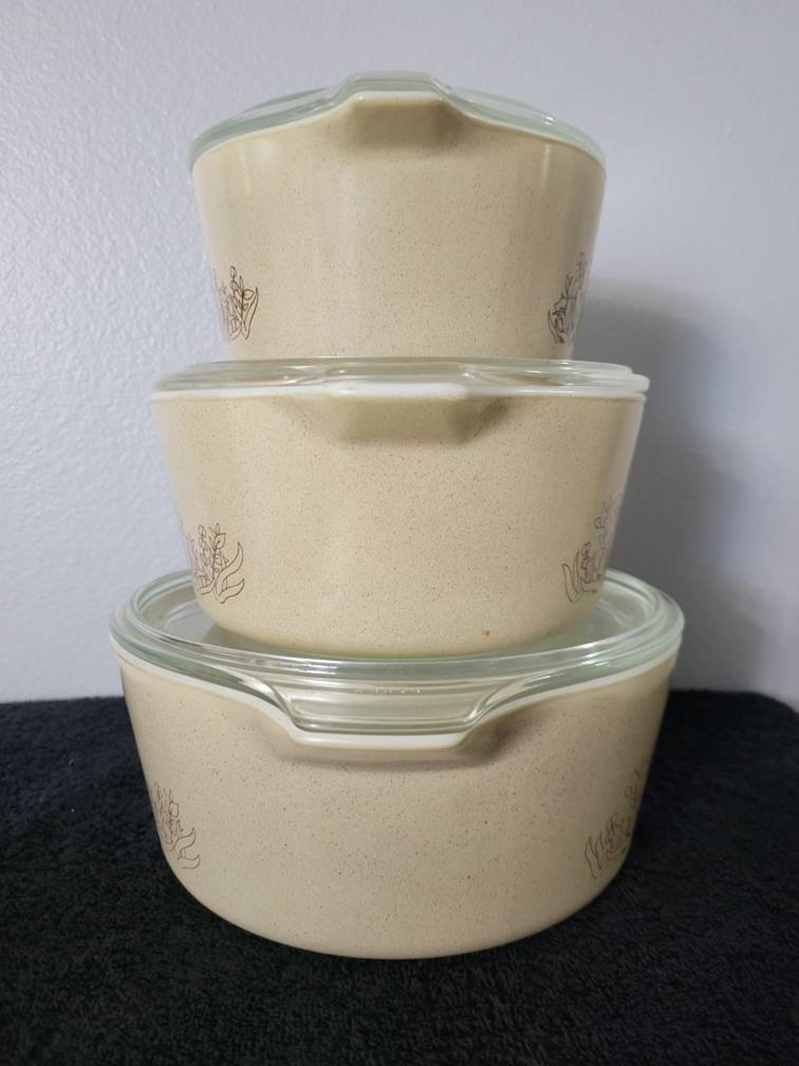 Pyrex Forest Fancies Round Casserole Dish Set - Etsy