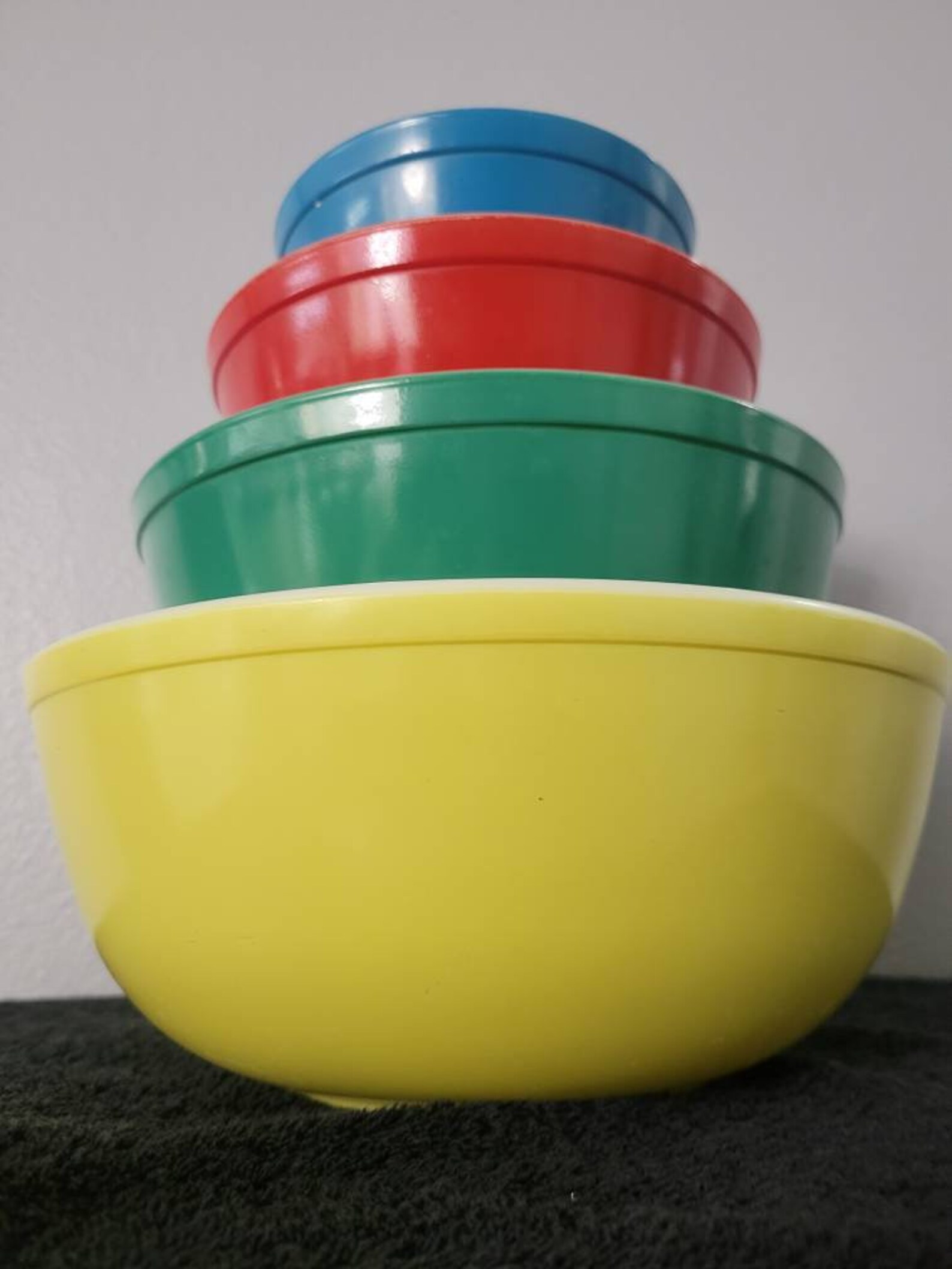 Pyrex Primary Mixing Bowl Set - Etsy