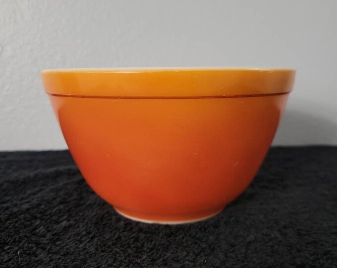 Pyrex Flameglo 401 Mixing Bowl - Etsy