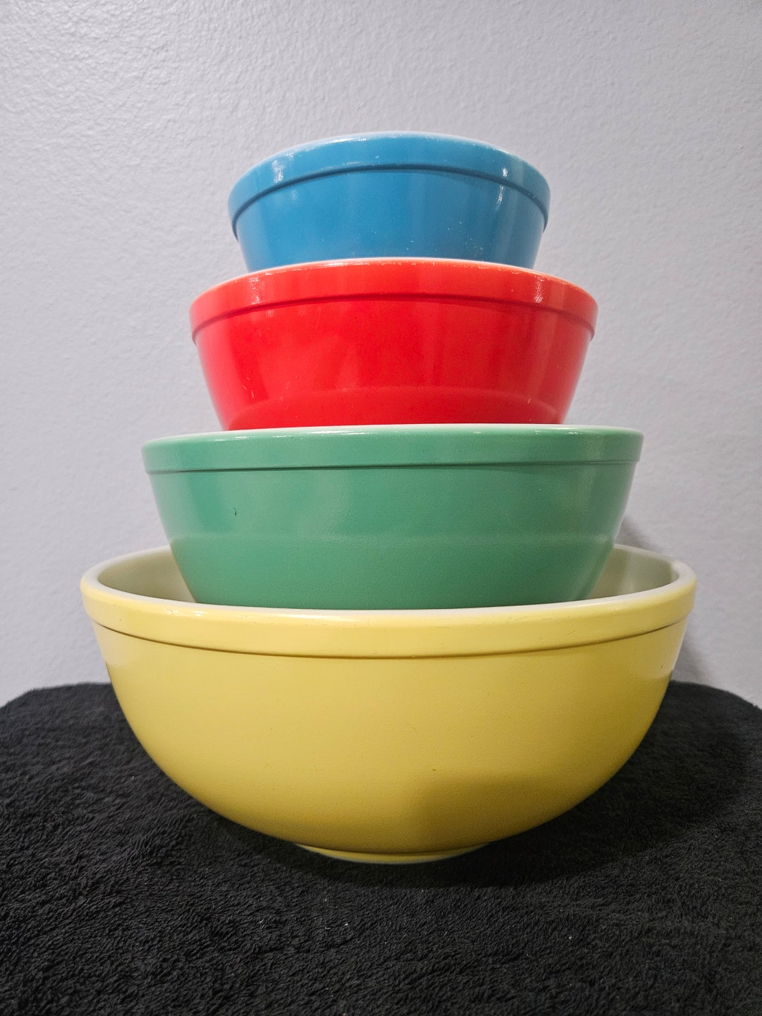 Pyrex Early Primary Mixing Bowl Set - Etsy