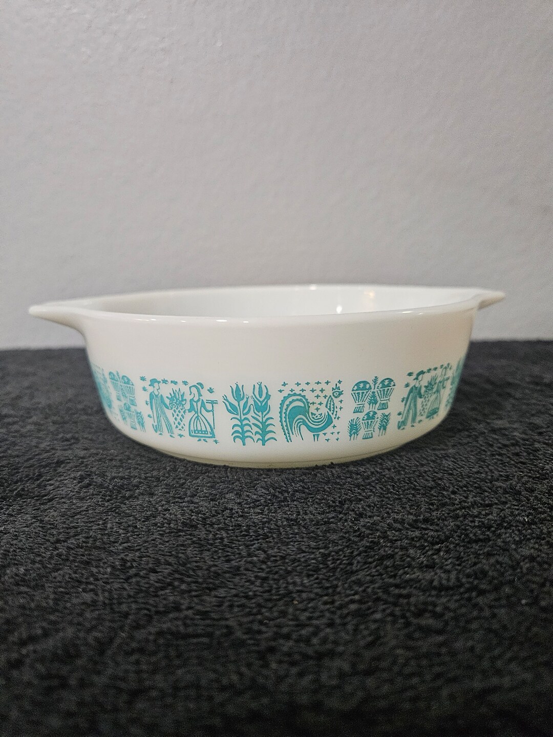 Pyrex Butterprint 471 White Round Casserole Dish - Etsy