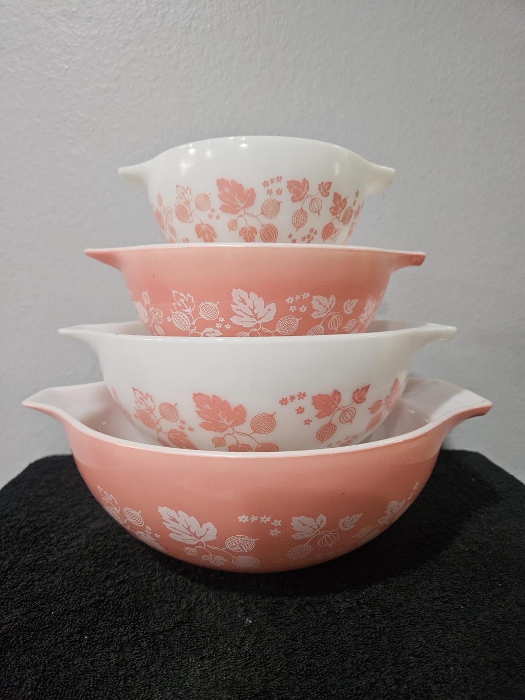Pyrex Pink Gooseberry Cinderella Mixing Bowl Set - Etsy