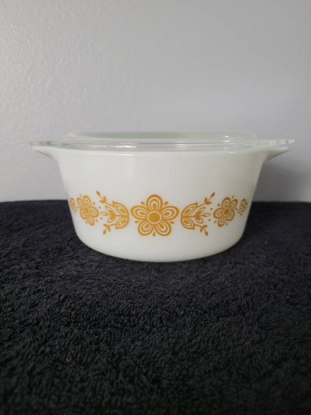 Pyrex Butterfly Gold 474 Round Casserole Dish - Etsy