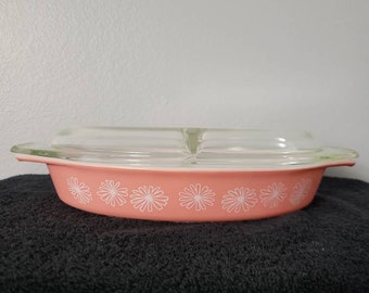 Pyrex Pink Daisy - Etsy