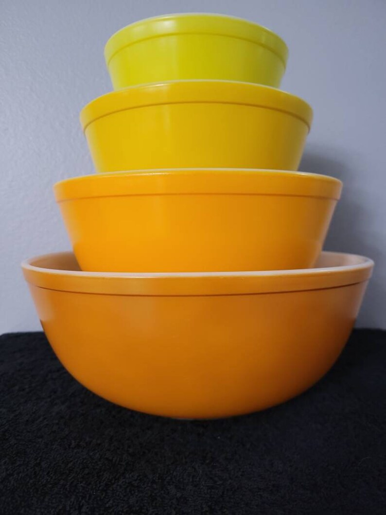 Pyrex Daisy Mixing Bowl Set - Etsy
