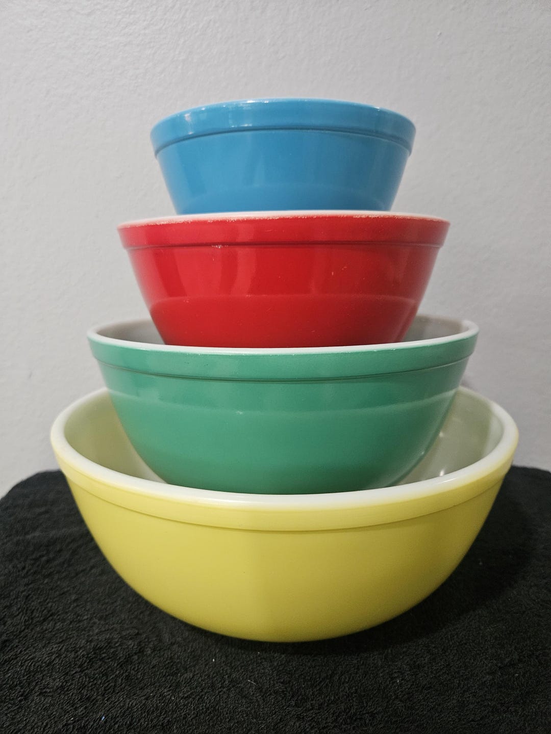 Pyrex Primary Mixing Bowl Set - Etsy