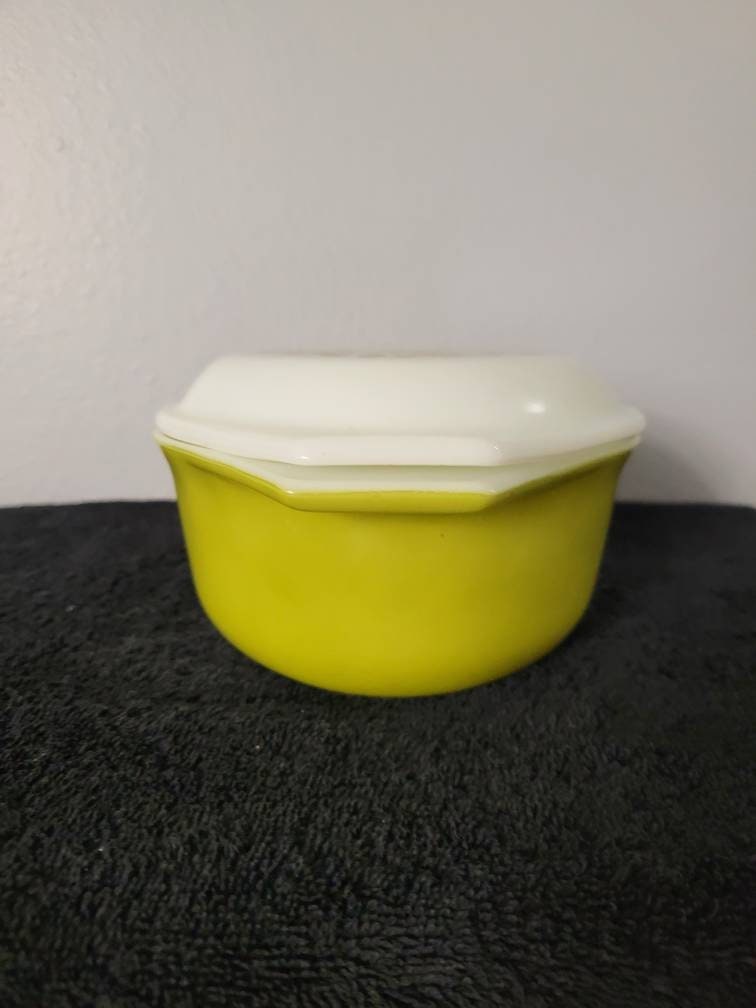 Pyrex Verde 043 Oval Casserole Dish W/ Opal Olive Lid - Etsy
