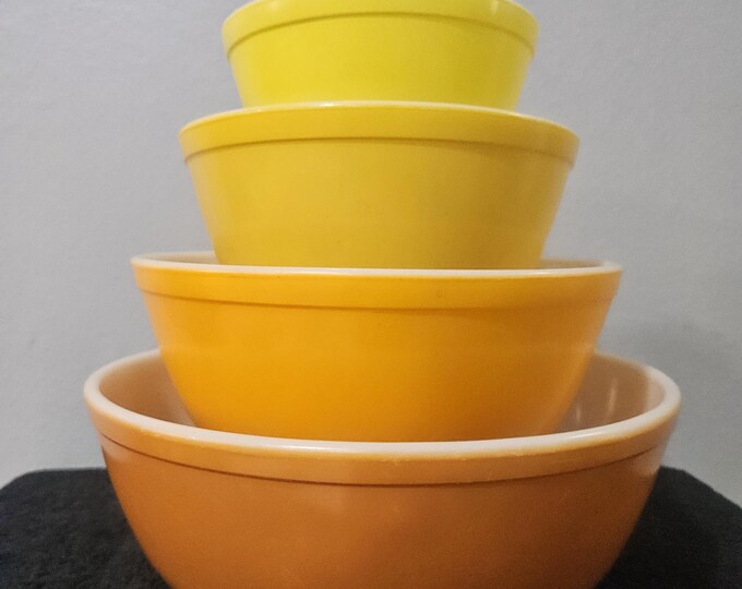 Pyrex Daisy Mixing Bowl Set - Etsy