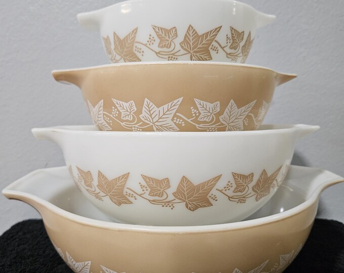 Pyrex Sandalwood Cinderella Mixing Bowl Set - Etsy