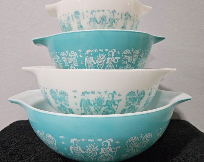 Pyrex Butterprint Cinderella Mixing Bowl Set - Etsy