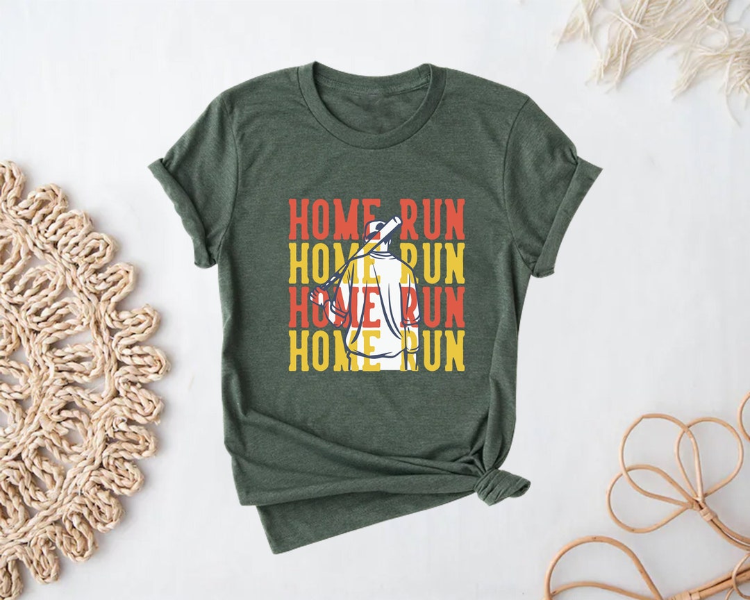 Home Run Shirt, Baseball Shirt, Baseball Game Shirt, Baseball Lover ...