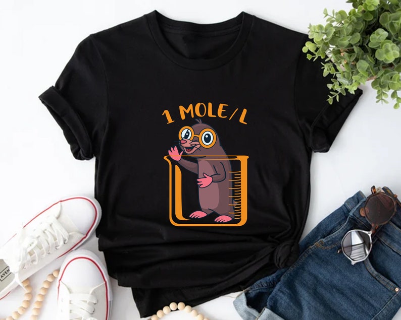 1 Mole / L Shirt Happy Mole Day Funny Shirt 1 Mole per L - Etsy