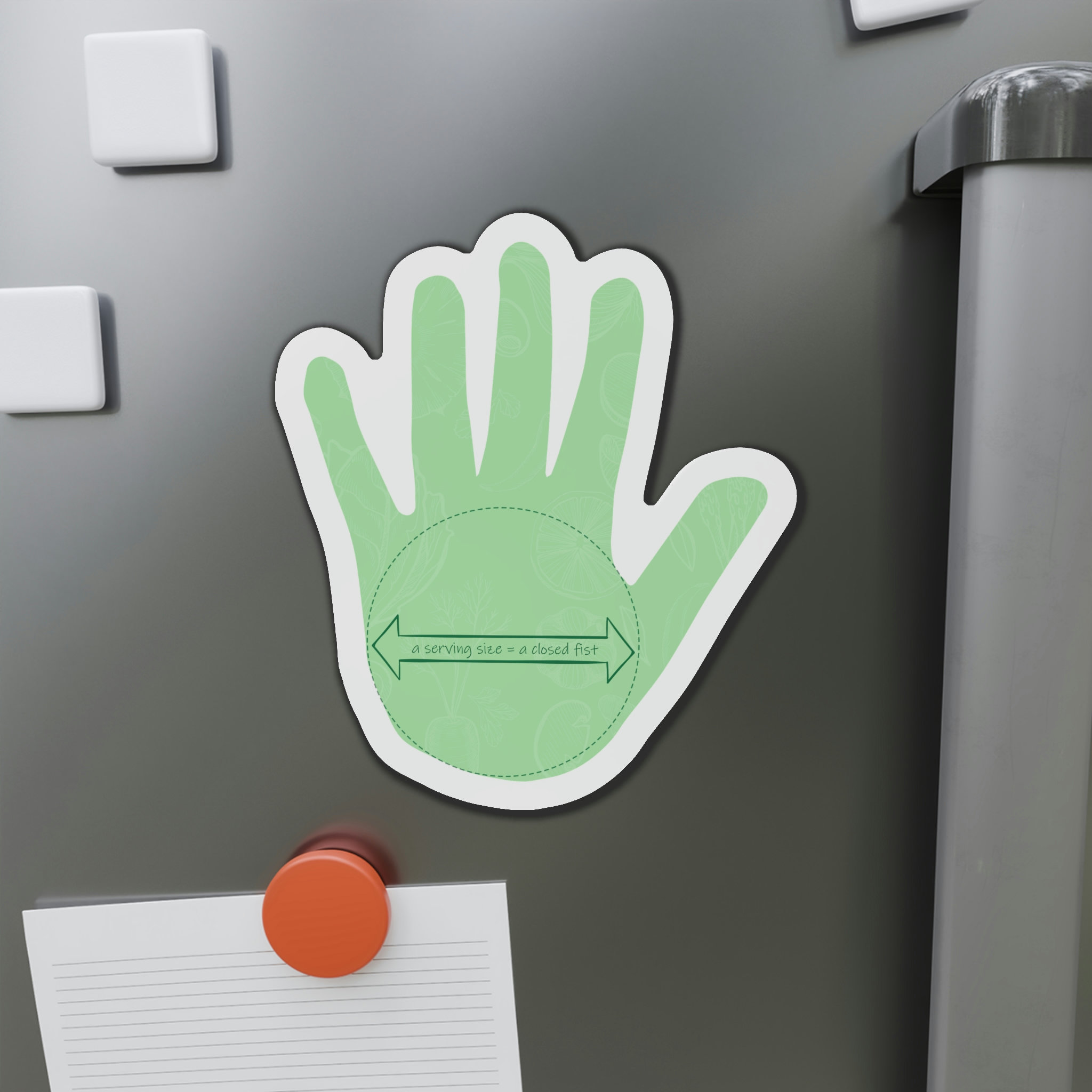 Handprint Serving Size Magnets - Etsy