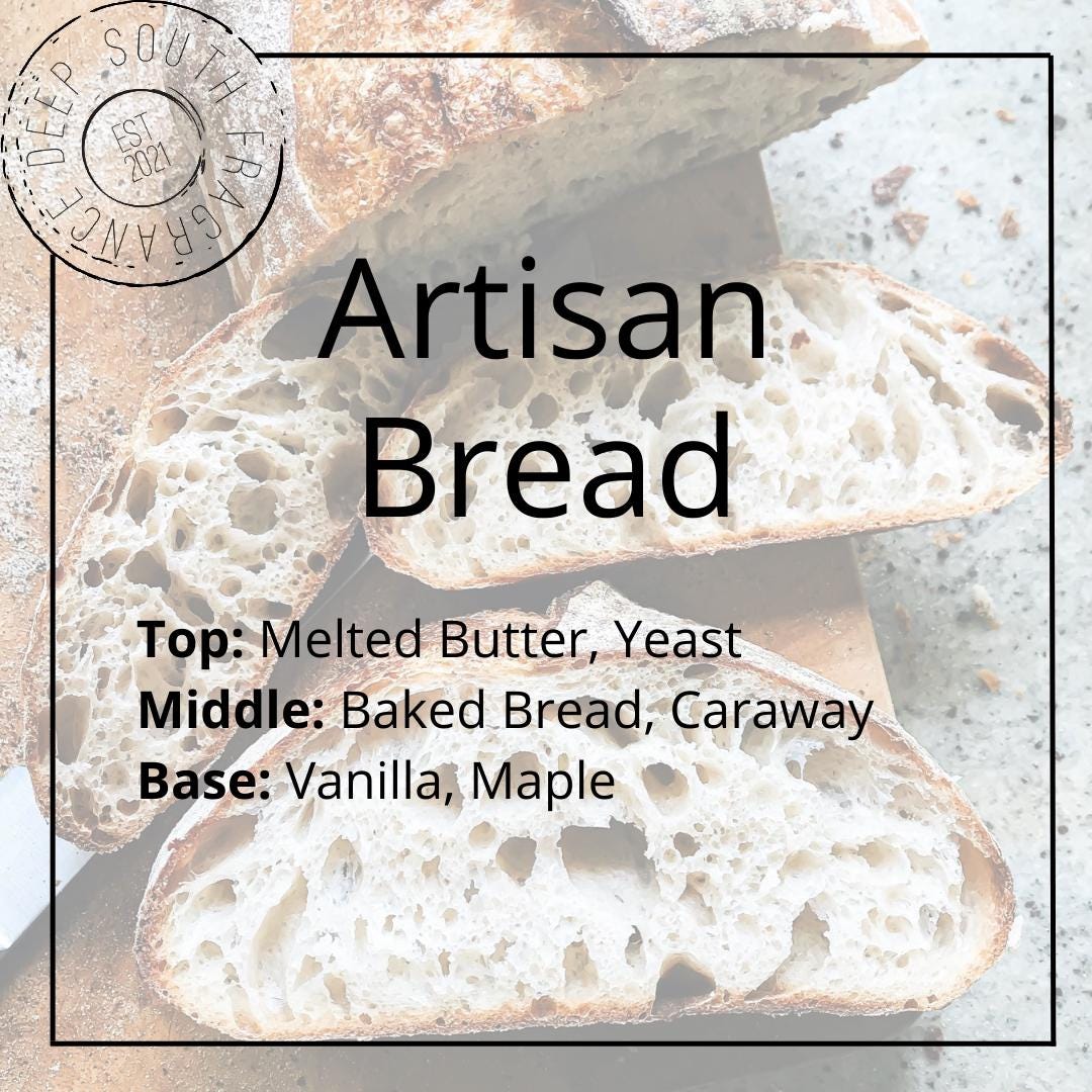 Artisan Bread Fragrance Oil | Deep South Fragrance | Phthalate Free ...
