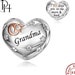 60th Birthday Charm Pandora Fitting 925 Sterling Silver & Rose Gold ...