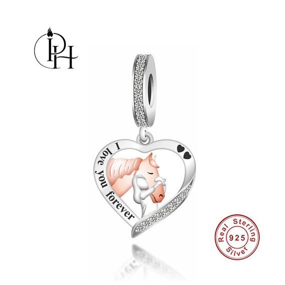 Pandora Fitting Horse Riding Charm 925 Silver Horsing Birthday Dangle Genuine I Love You Forever Etsy