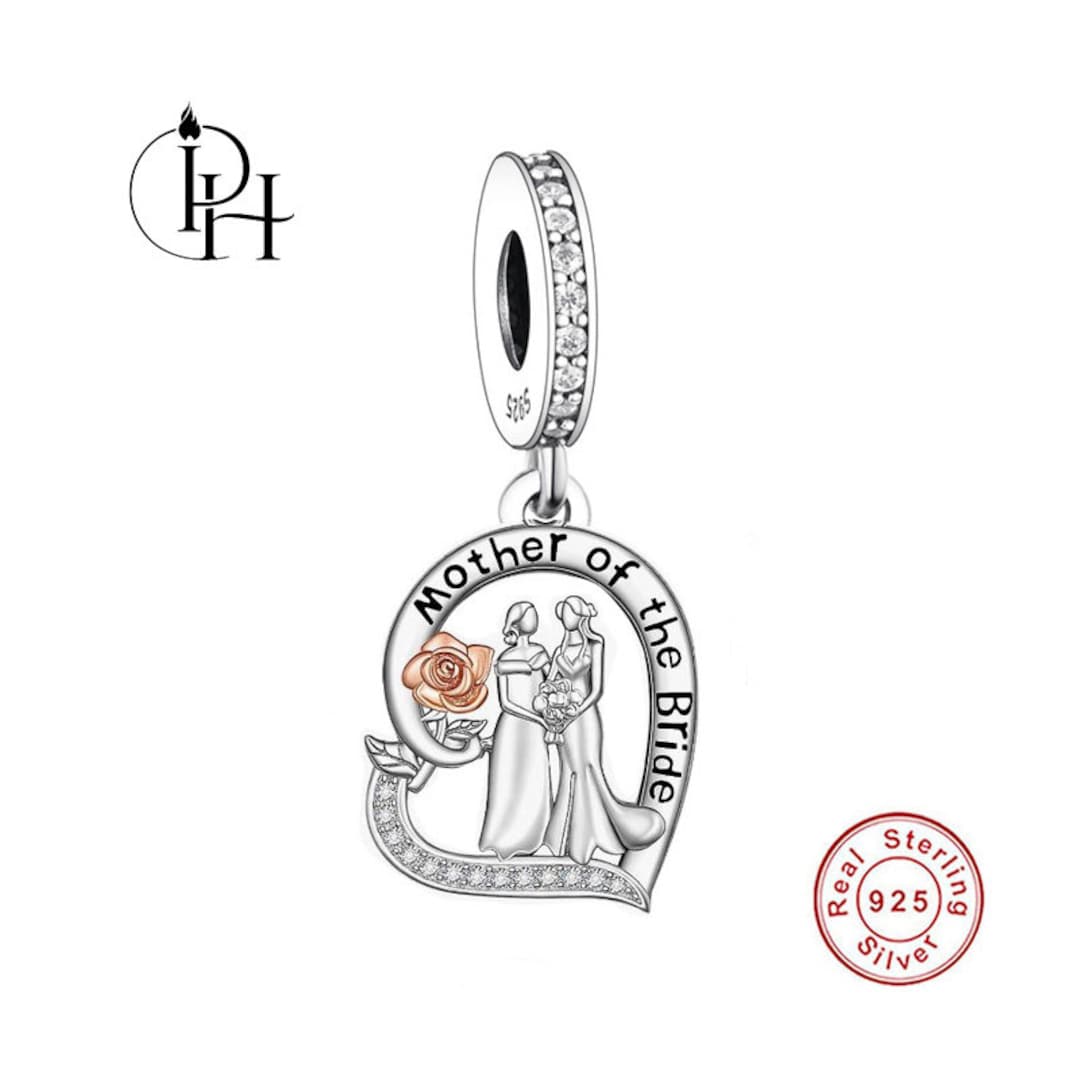 Mother of Bride Charm Pandora Fitting Wedding Gift Genuine 925 Silver ...