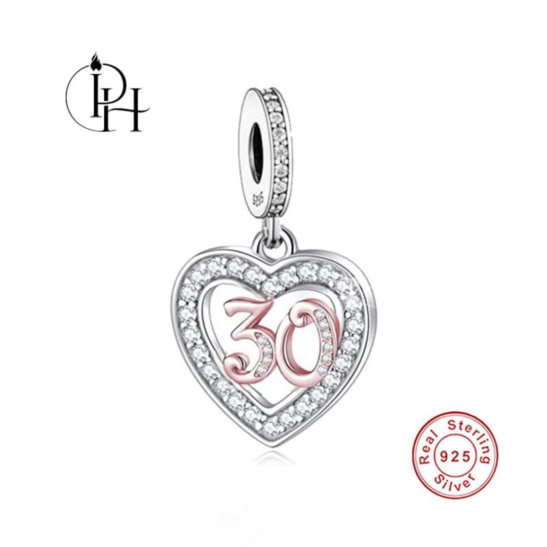 Pandora Fitting 30th Years Charm Birthday Anniversary Gift 925 Sterling ...