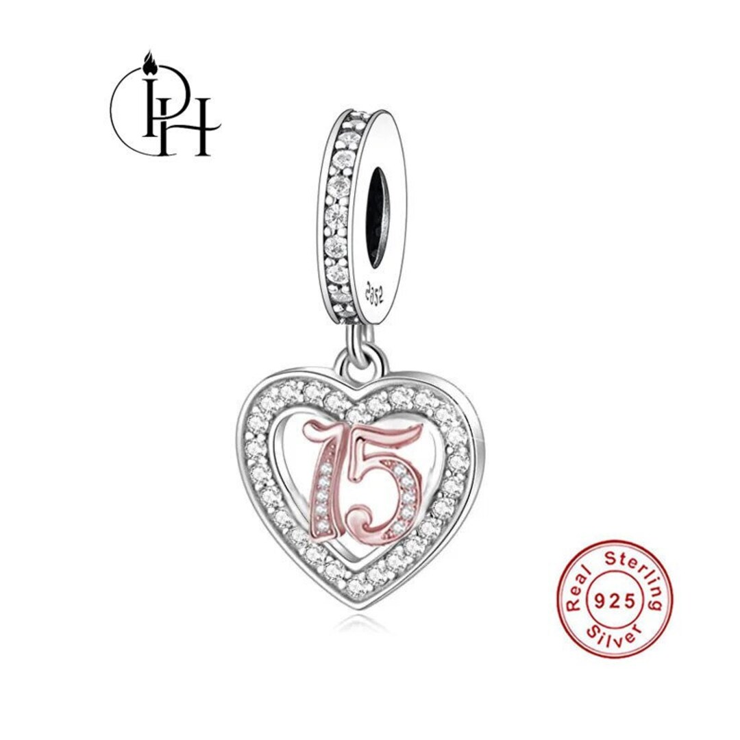 15th Years Charm Pandora Compatible Birthday Girl Gift 925 Sterling ...