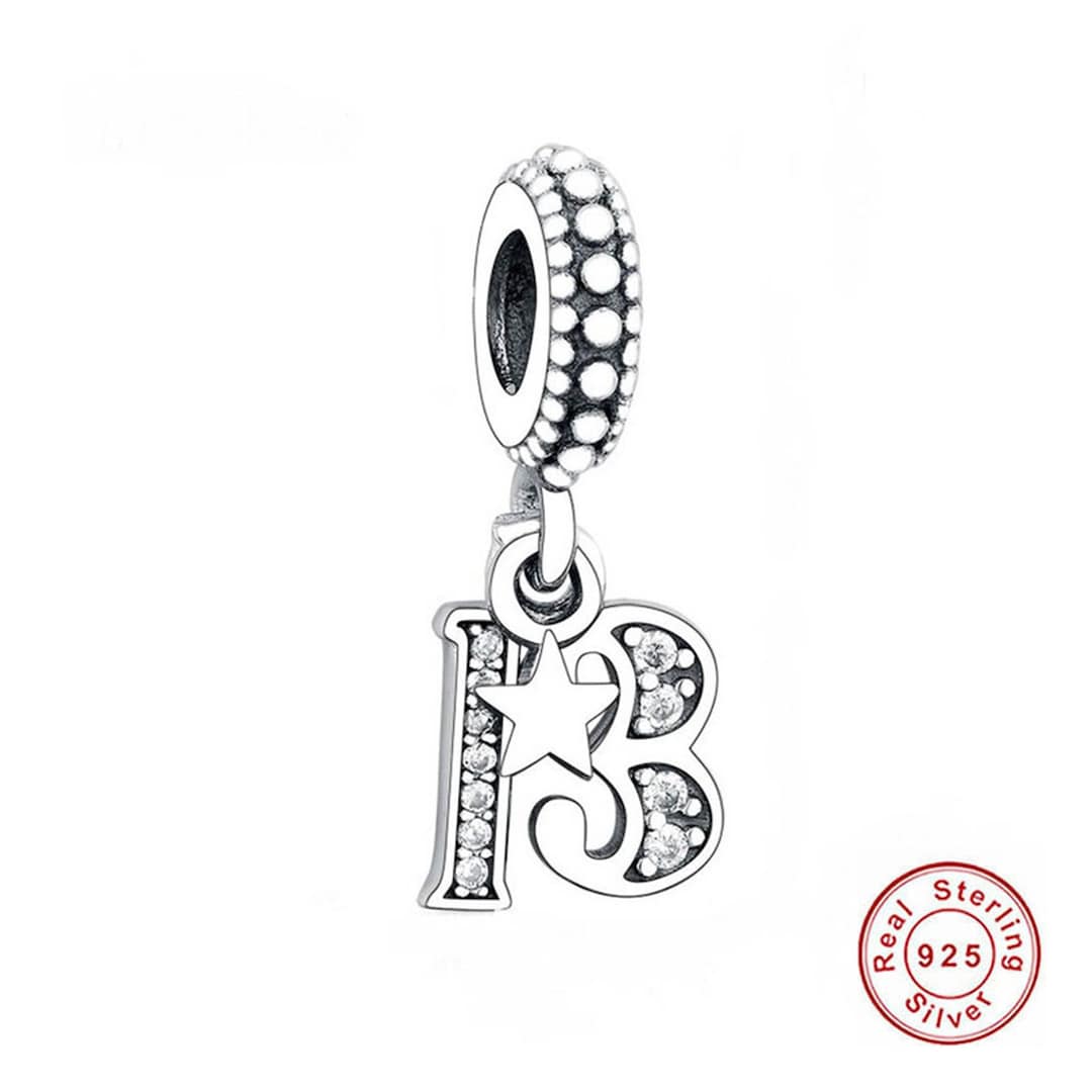 13th Birthday Charm Pandora Thirteen Years Celebration 925 - Etsy UK