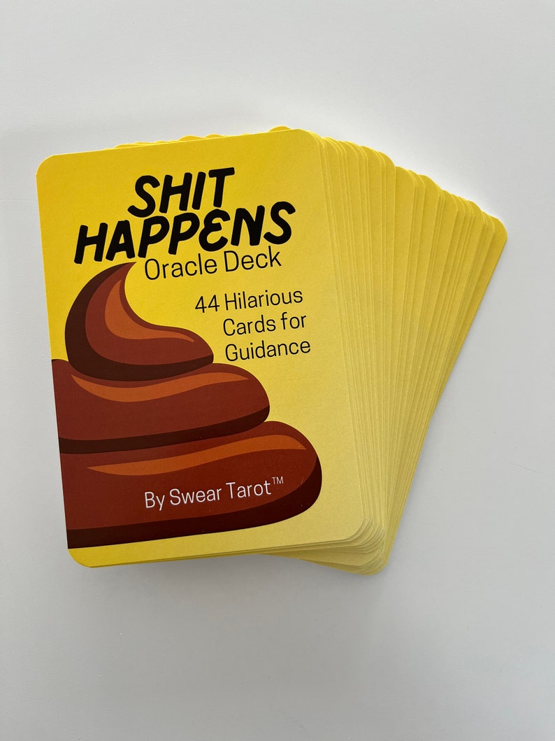 SHIT HAPPENS Oracle Deck - Tarot Inspired Divination Cards That Are ...