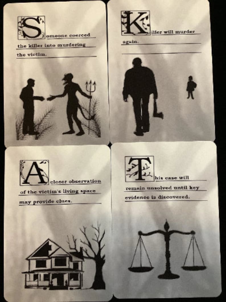 True Crime Murder Mystery Oracle Deck the Very First Deck - Etsy Australia