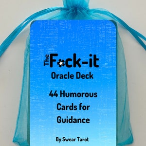 FUCK-IT Oracle Deck - Tarot Inspired Divination Cards That Are Accurate ...