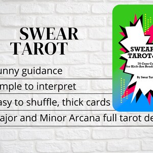 Swear Tarot Oracle Deck - 78 Cuss Card Quotes Based on Rider Waite ...