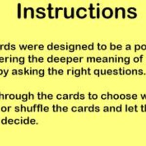 Powerful Question Cards for Use With Oracle Decks, Tarot Readings ...