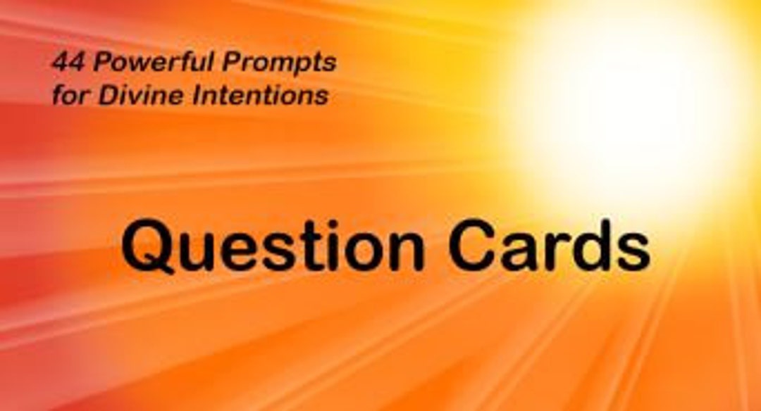 Powerful Question Cards for Use With ALL of My Oracle Decks, Tarot ...